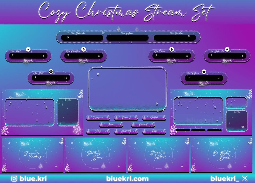Animated Stream Package Christmas Stitch Lofi Desk, Stitch Twitch ...