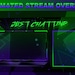 Purple Green Stream Overlay Package | Neon Galaxy Animated Stream ...