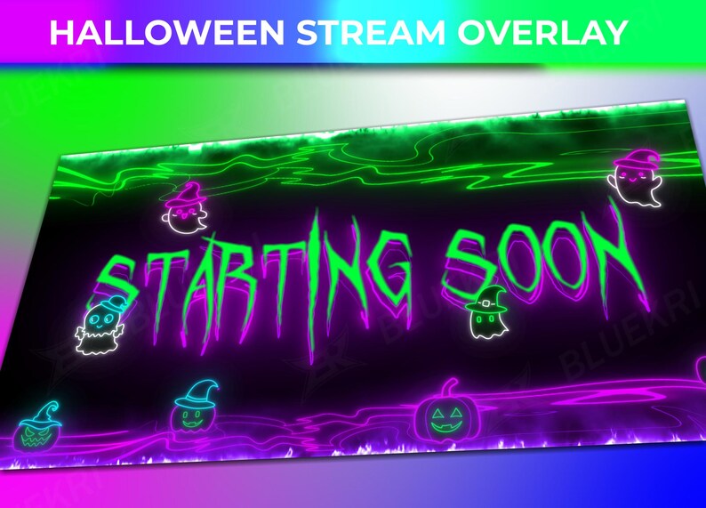Halloween Animated Twitch Stream Pack | Spooky Overlay (digital ...