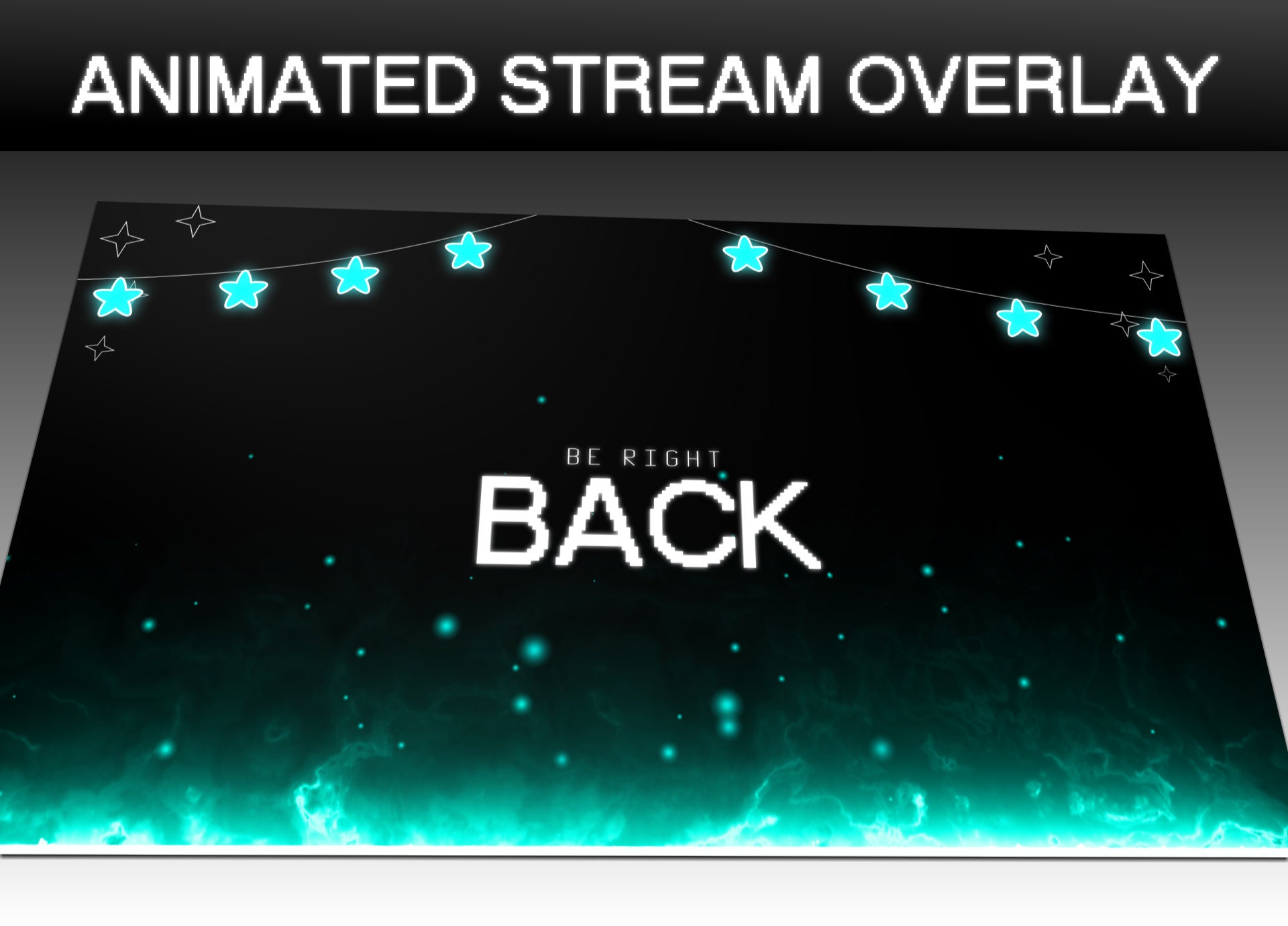 Animated Stream Overlay Pack | Starlight Glow Twitch, Youtube Layout - Etsy