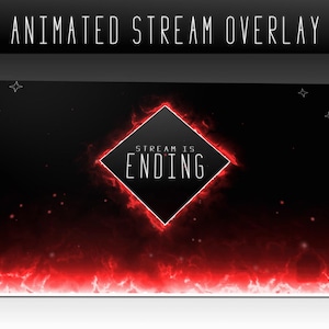 Animated Fire Stream Overlay Package – Twitch, Youtube Gothic Neon ...