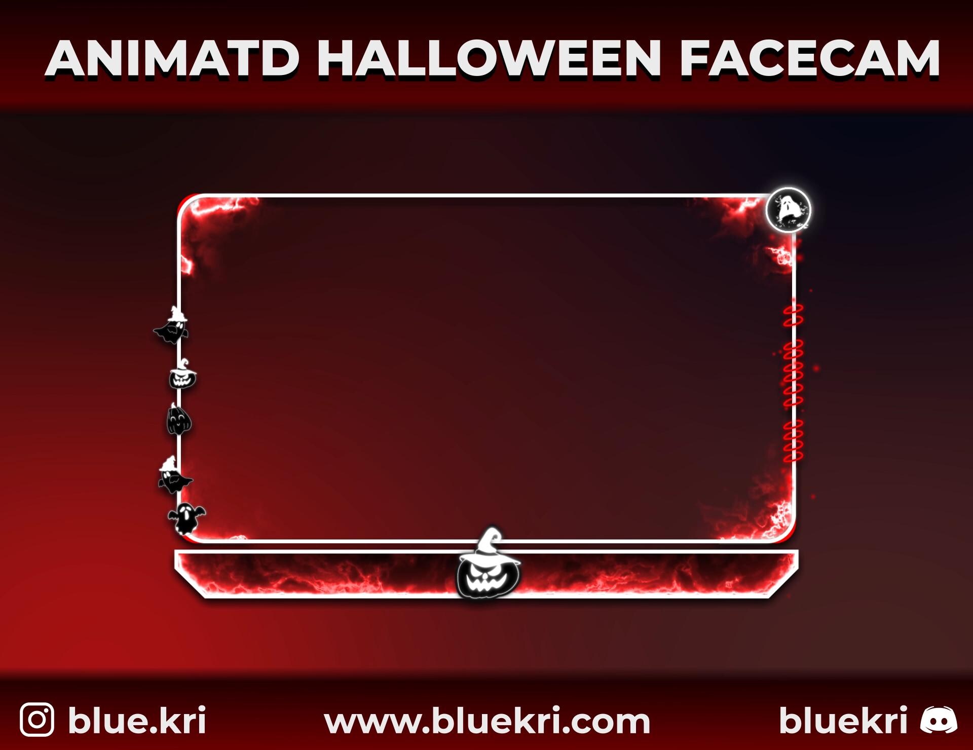 Spooky Animated Halloween Webcam Overlay – Twitch and Youtube Facecam ...