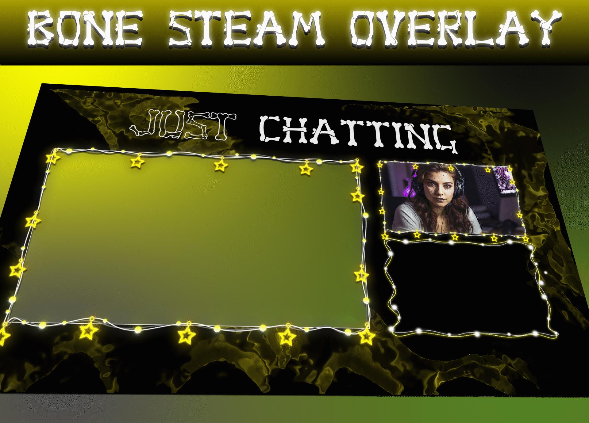 Halloween Bone Stream Overlay – Animated Twitch Package (digital ...