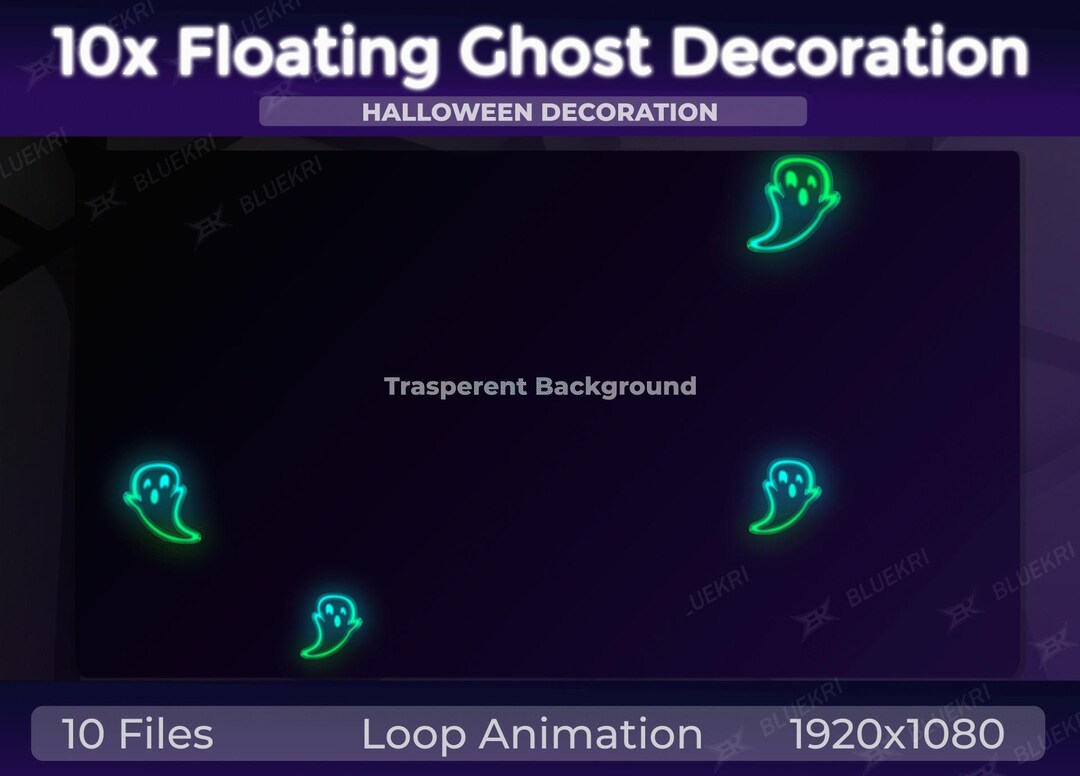 10x Animated Floating Ghost Halloween Decorations | Halloween Decor ...