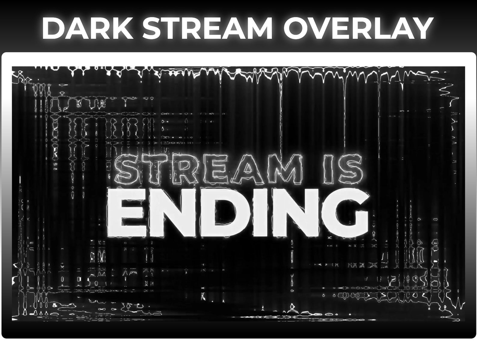 Animated DARK Stream Overlays Package for Twitch, Dark Stream Overlay ...