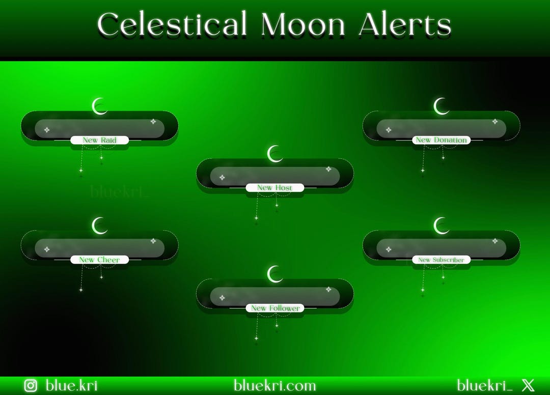 Celestial Moon Alerts - Animated Stream Alerts for Twitch & Youtube ...