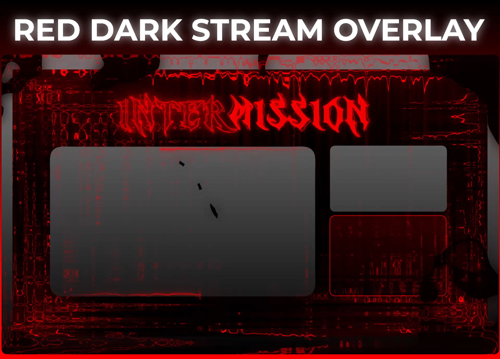 RED Stream Overlays Package for Twitch, Youtube - Twitch Overlays ...