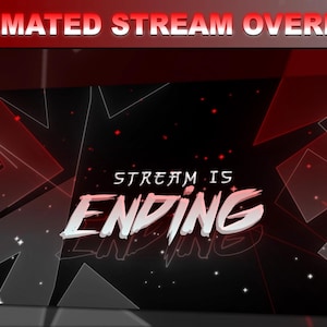 Red Animated Stream Overlay | Futuristic Twitch Package - Etsy
