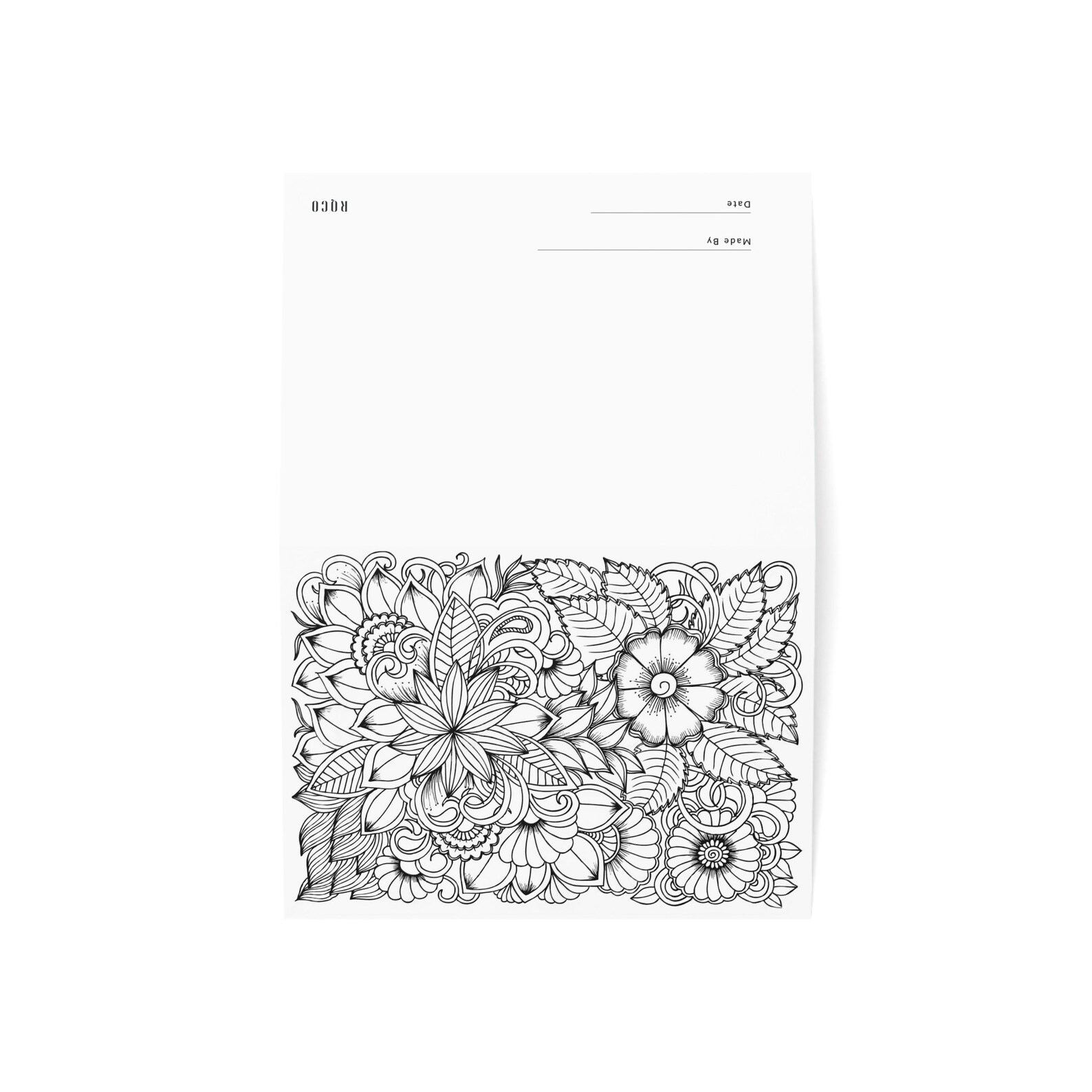 Color Me Greeting Card Pack (botanical Montage) | Birthday, Thank You ...