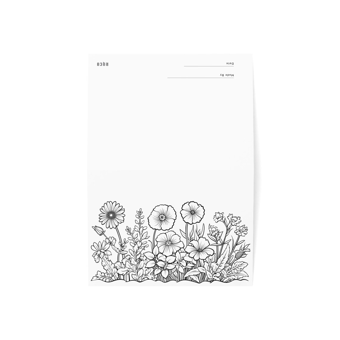 Color Me Greeting Card Pack (floral Patch) | Birthday, Thank You, Party ...