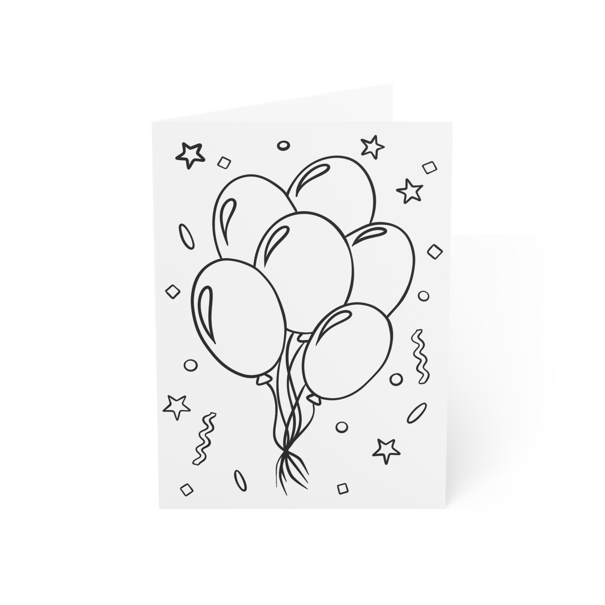 Birthday Balloon Coloring Pages