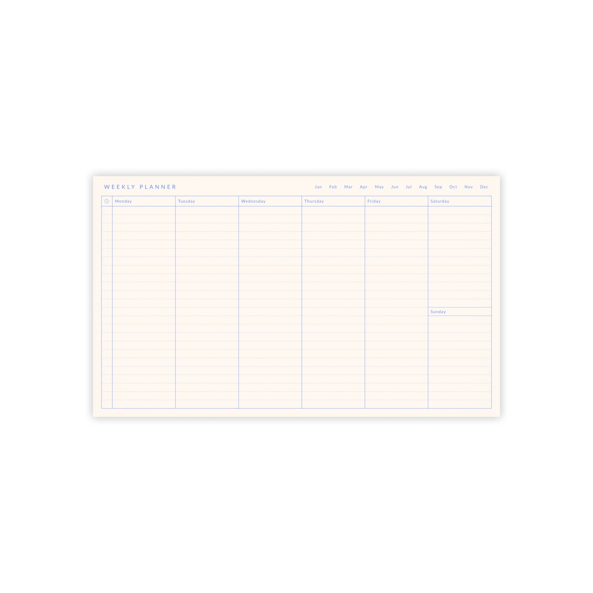 Post-it® Note Pads | Weekly Schedule Planner Calendar (10" X 6") | With ...