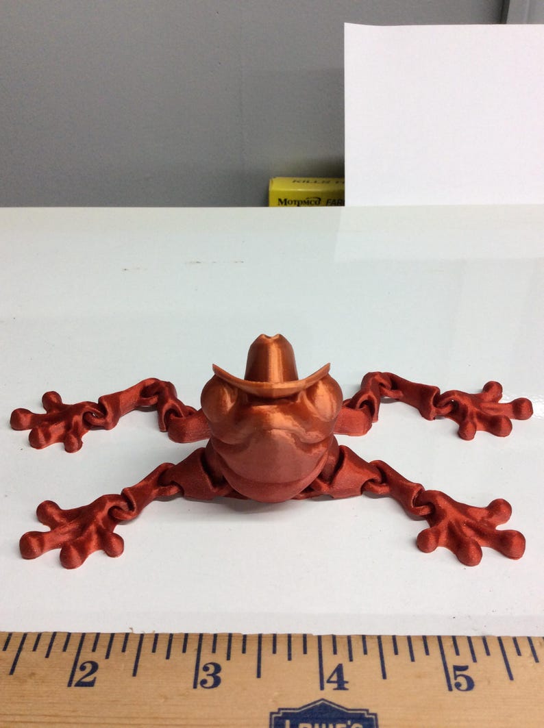 3D Printed Cowboy Frog Articulating - Etsy