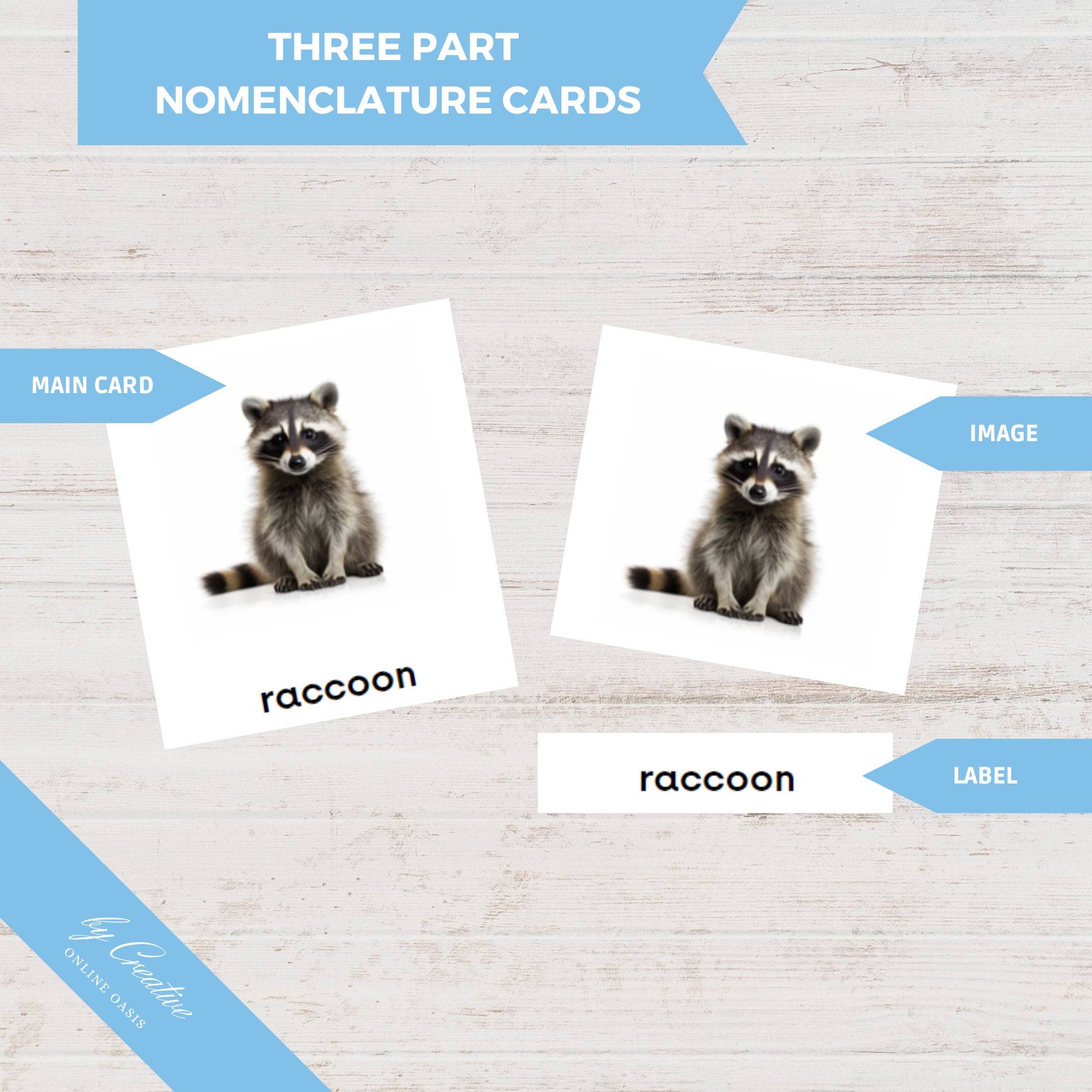 ANIMALS Bundle 474 Montessori Flashcards Printable Image Card German ...