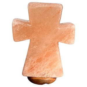 Himalayan Salt Cross Salt Lamp - Etsy