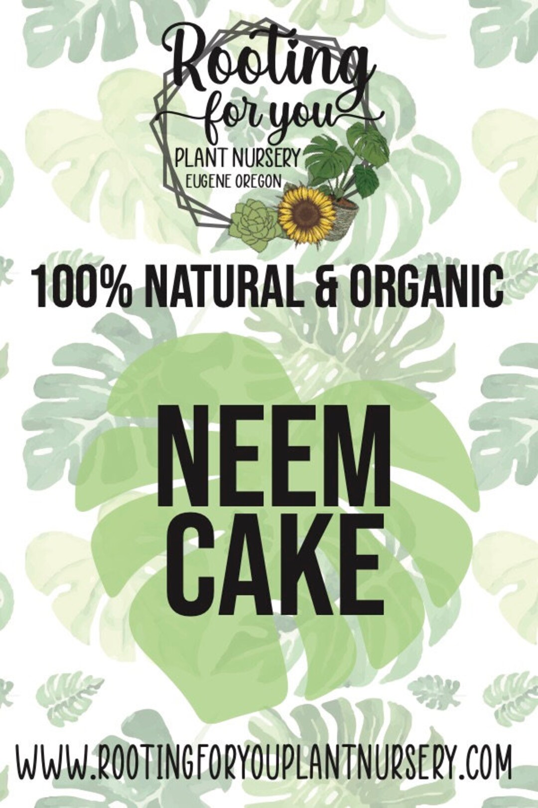 Neem Cake Neem Meal Soil Amendment 8oz Volume Resealable Bags Organic ...