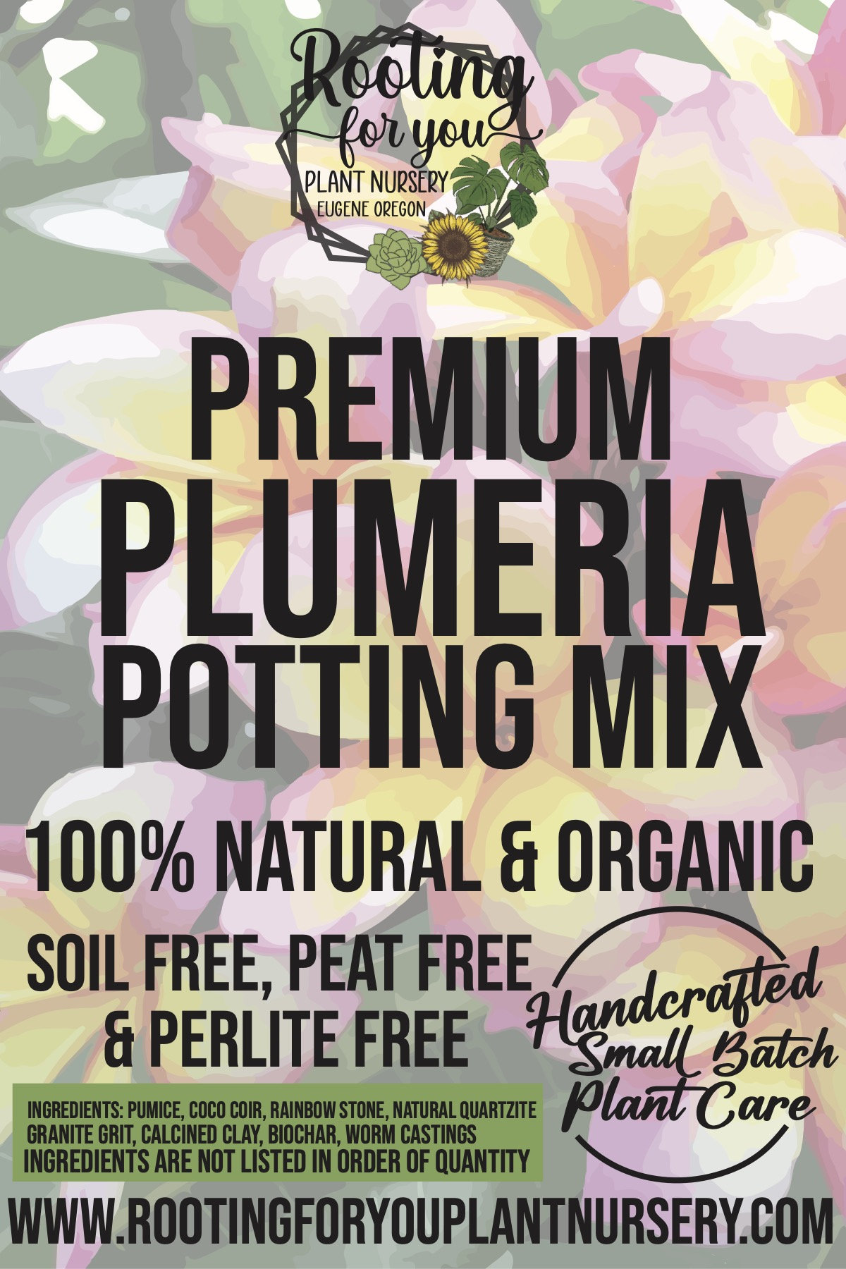 PLUMERIA Premium Soil Less Potting Mix Oregon Licensed Nursery - - Etsy
