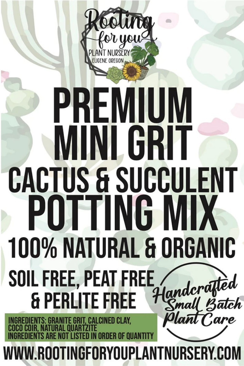 Mini Grit CACTUS & SUCCULENT Premium Soil Less Potting Mix Oregon ...