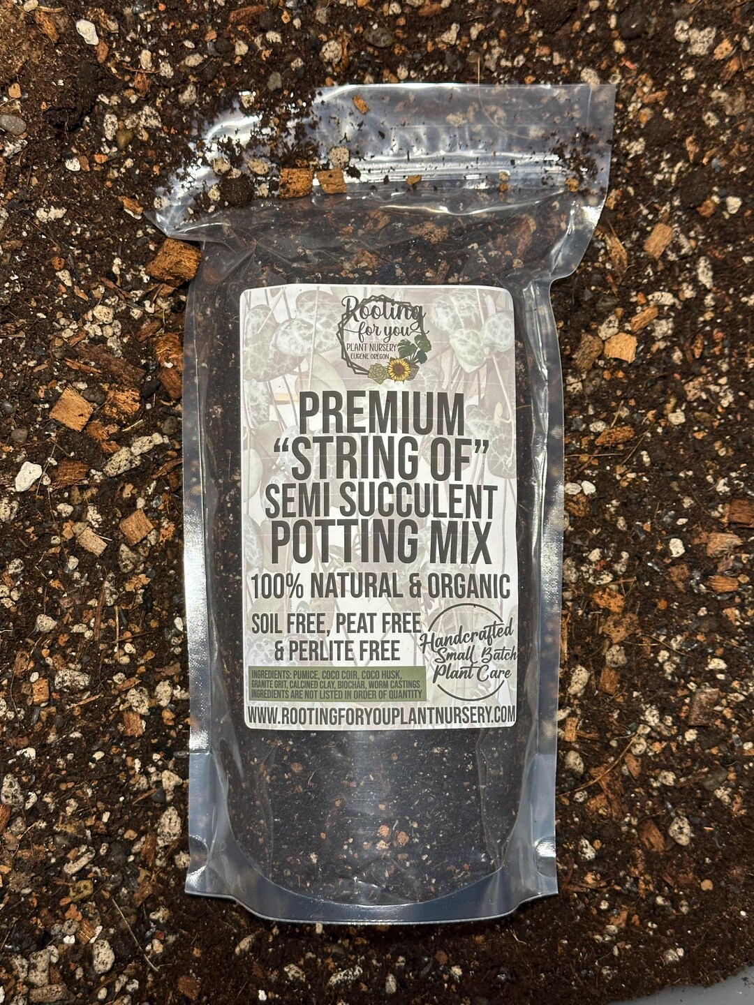 String of SEMI SUCCULENT Premium Soil Less Potting Mix Oregon Licensed ...