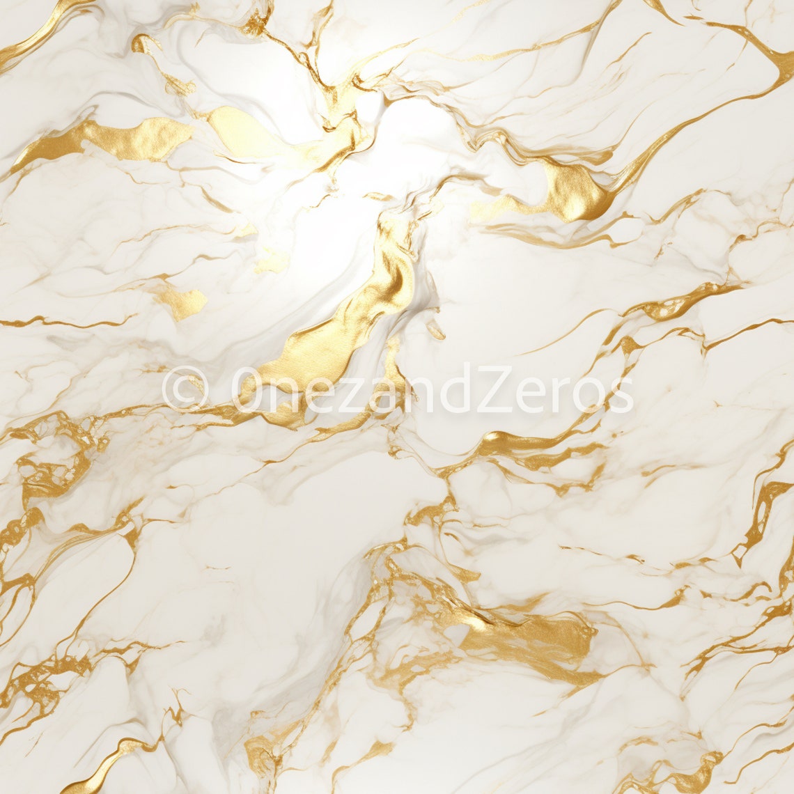 White and Gold Marble Digital Seamless Paper, White Marble Digital ...