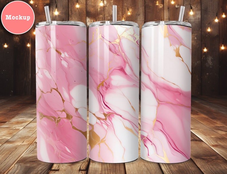 Pink and Gold Marble Digital Seamless Paper, Pink Marble Digital ...