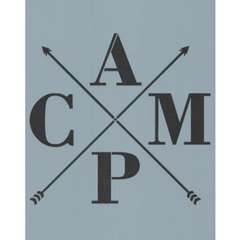 CAMP Arrow Stencil - Etsy