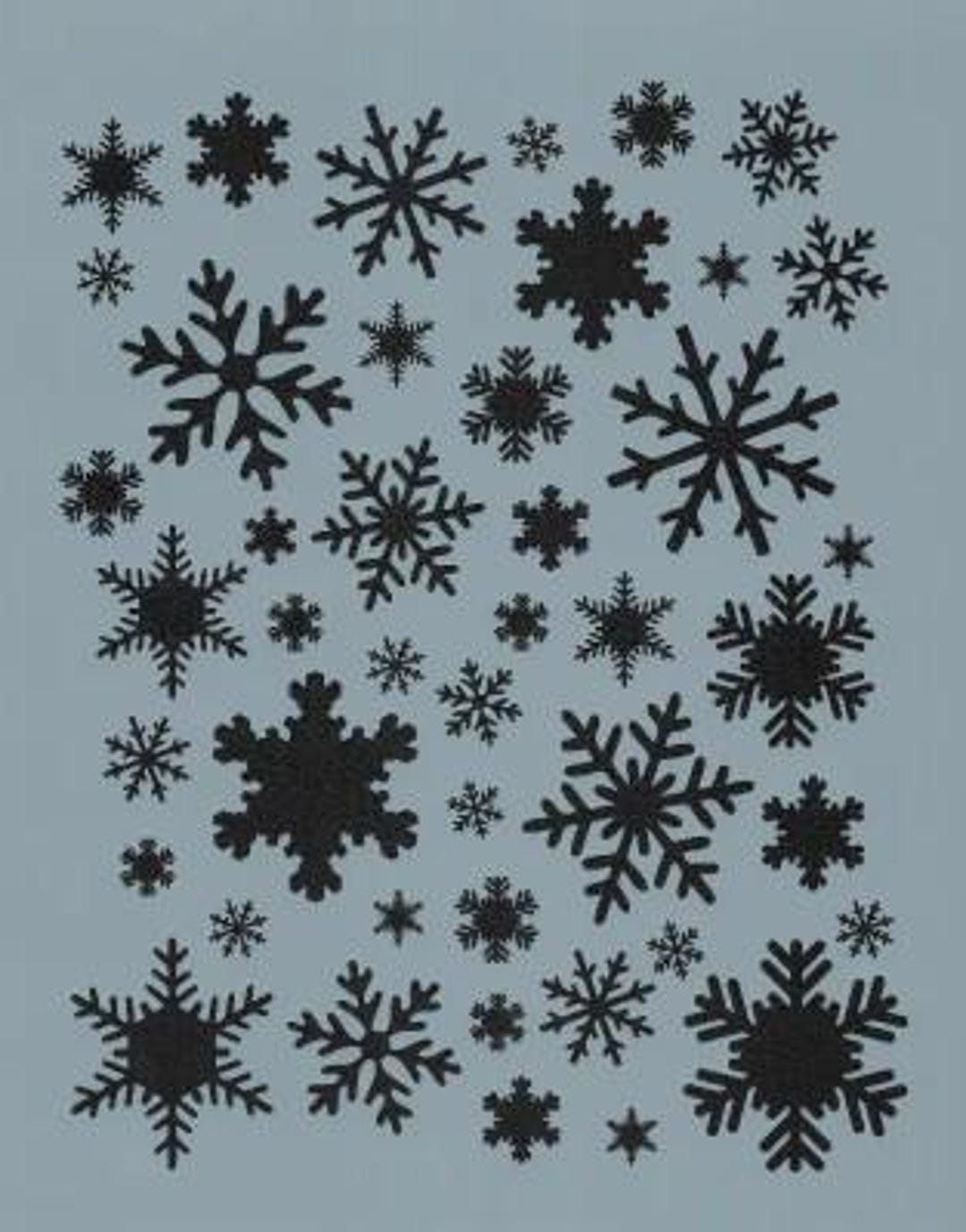 Snowflakes Stencil - Etsy