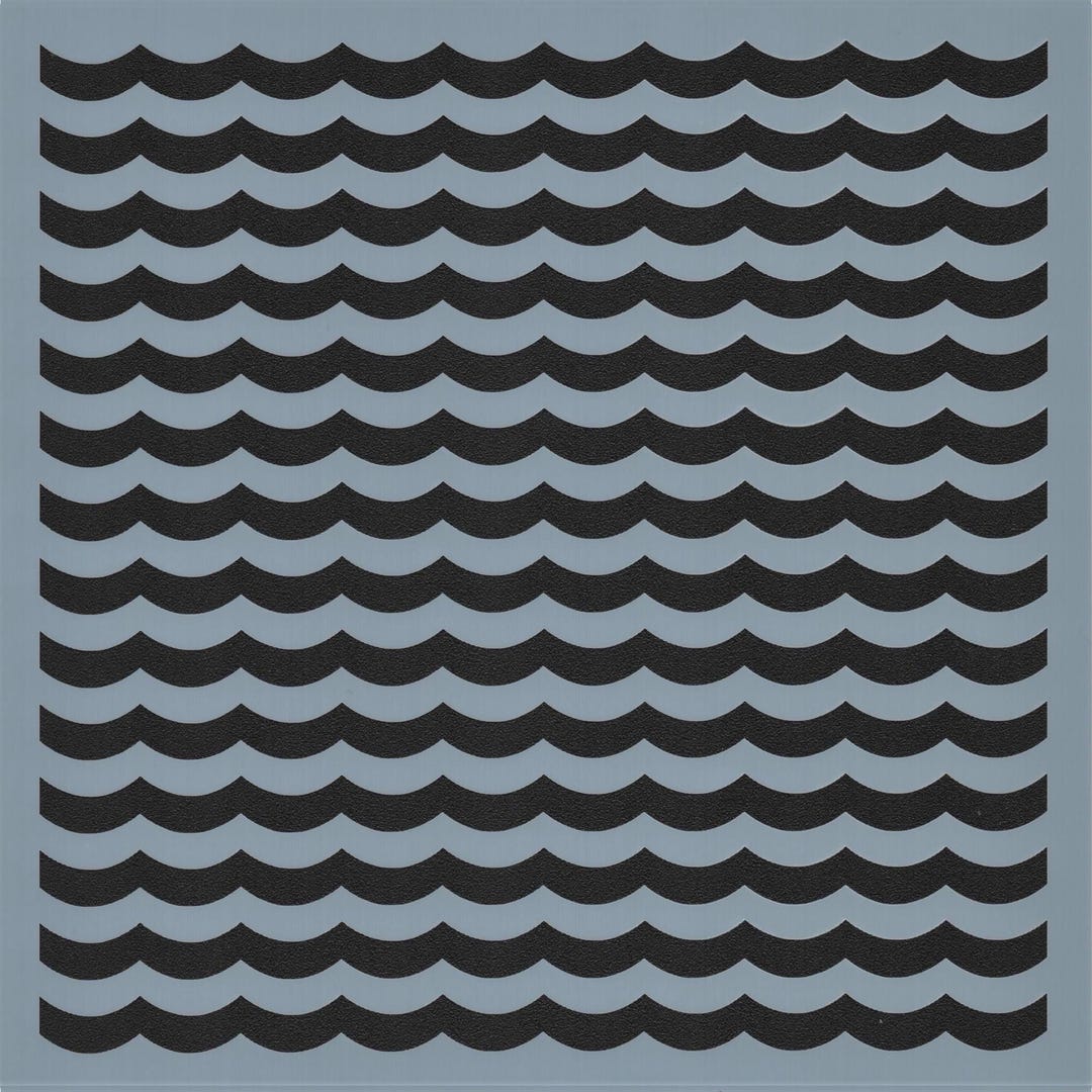 Calm Seas Background Stencil - Etsy
