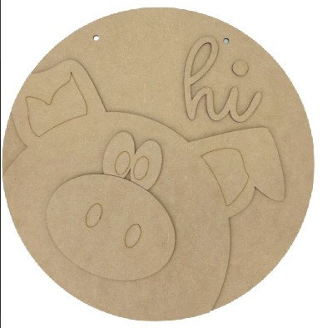 Pig Welcome Hanger - Etsy