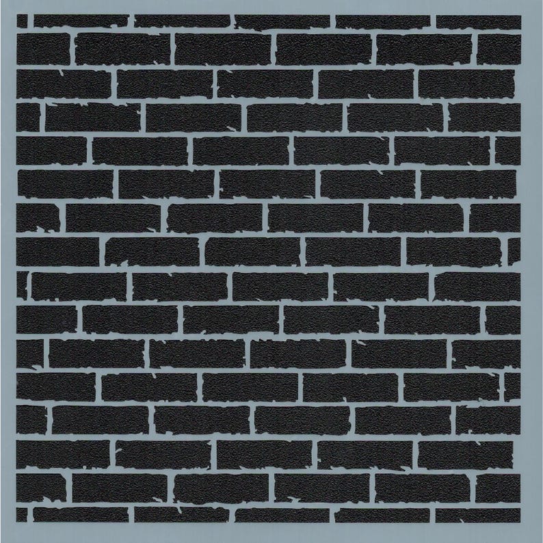 Dirty Brick Background Stencil - Etsy