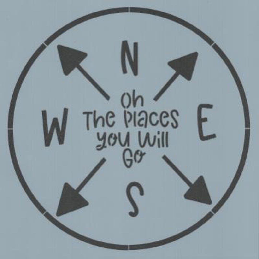 Oh the Places You Will Go Stencil - Etsy