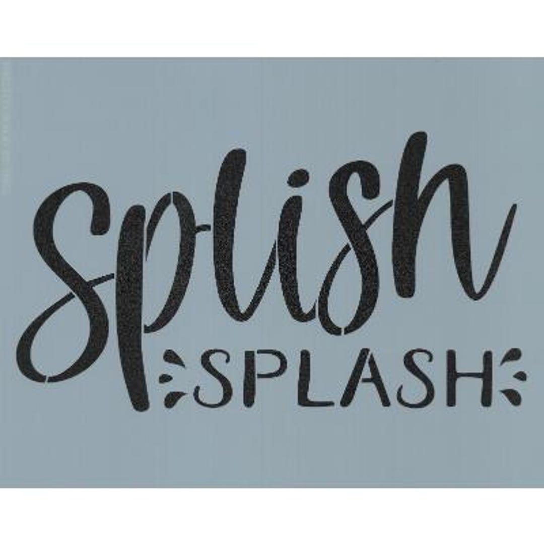 Splish Splash Stencil - Etsy