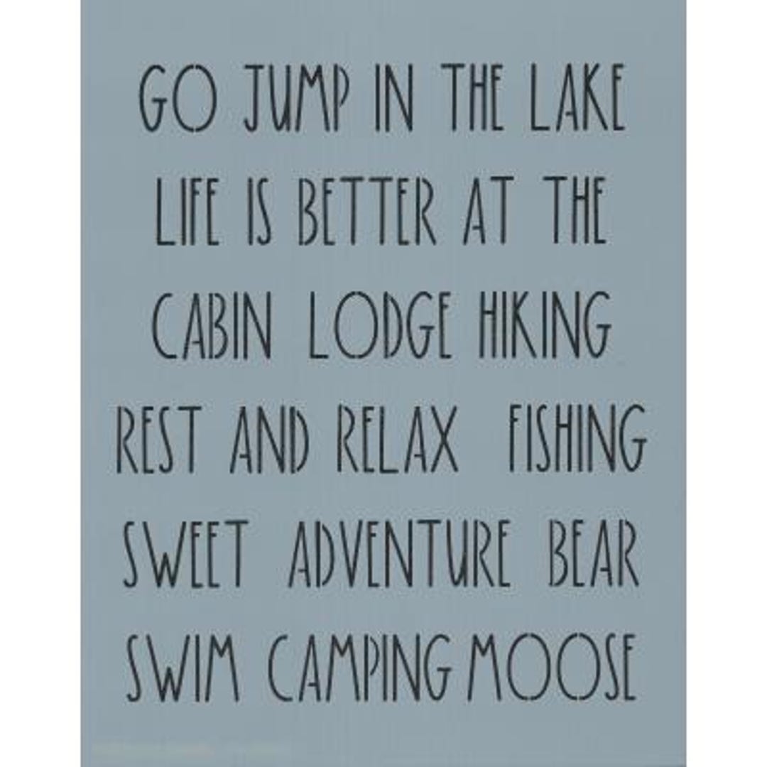 Outdoor Words Stencil Stencil - Etsy