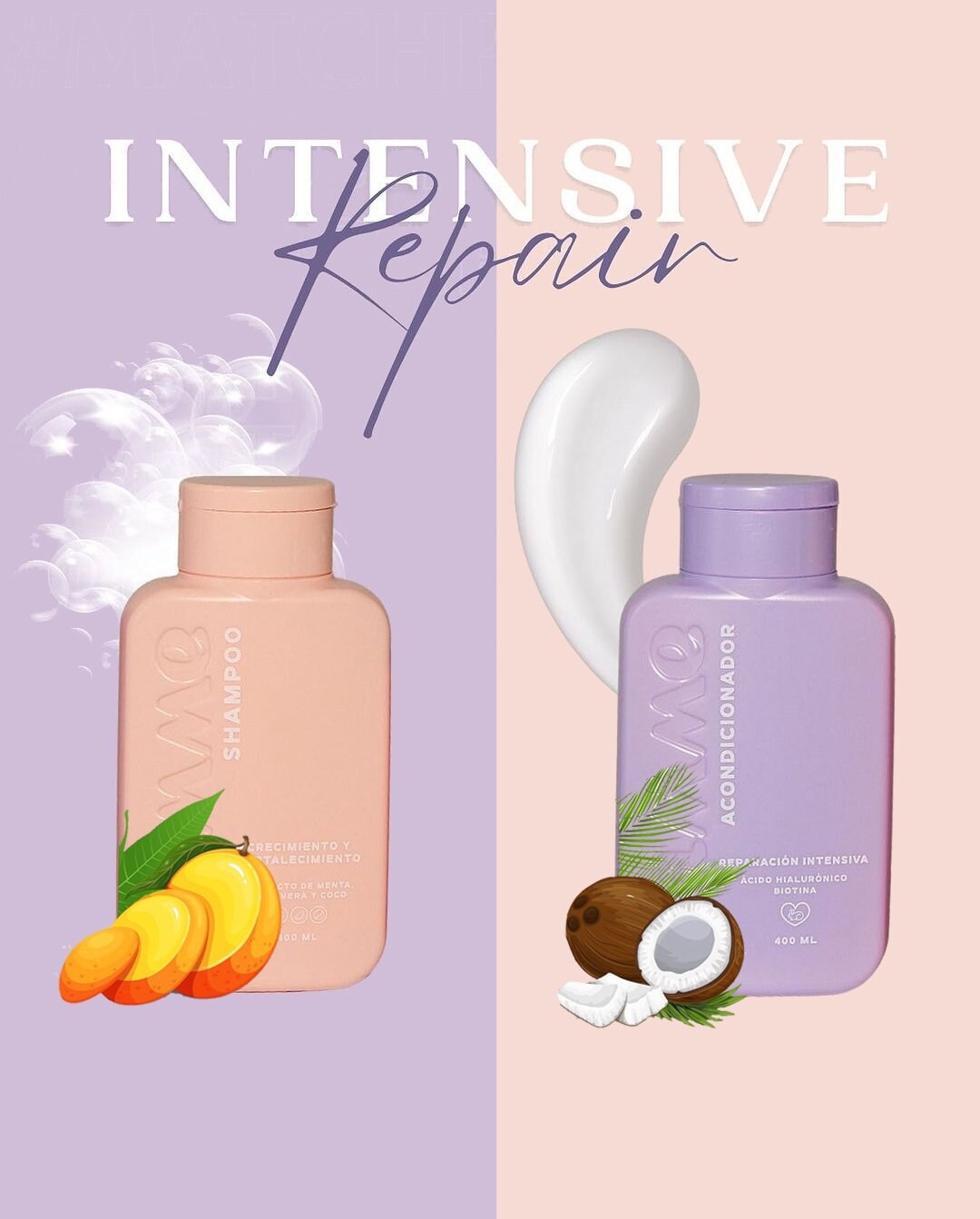 Hair Intensive Repair Shampoo & Conditioner With Natural Extracts - Etsy