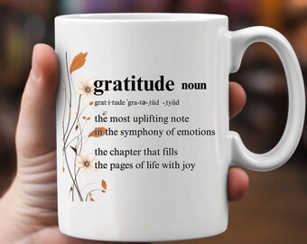 Gratitude Mug - Etsy