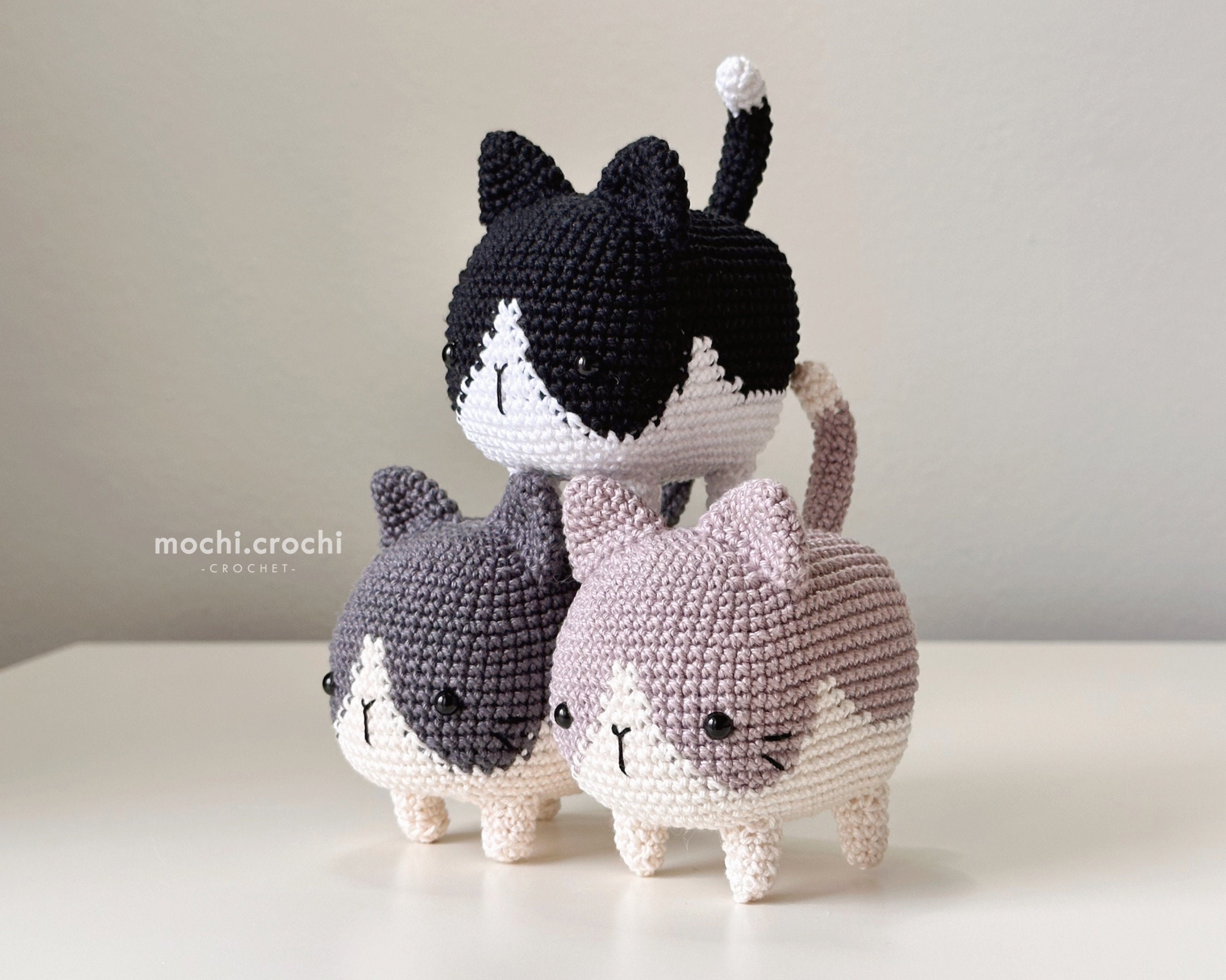 Crochet Pattern - Chibi Cat Tuxedo - Amigurumi - PDF Digital Download ...