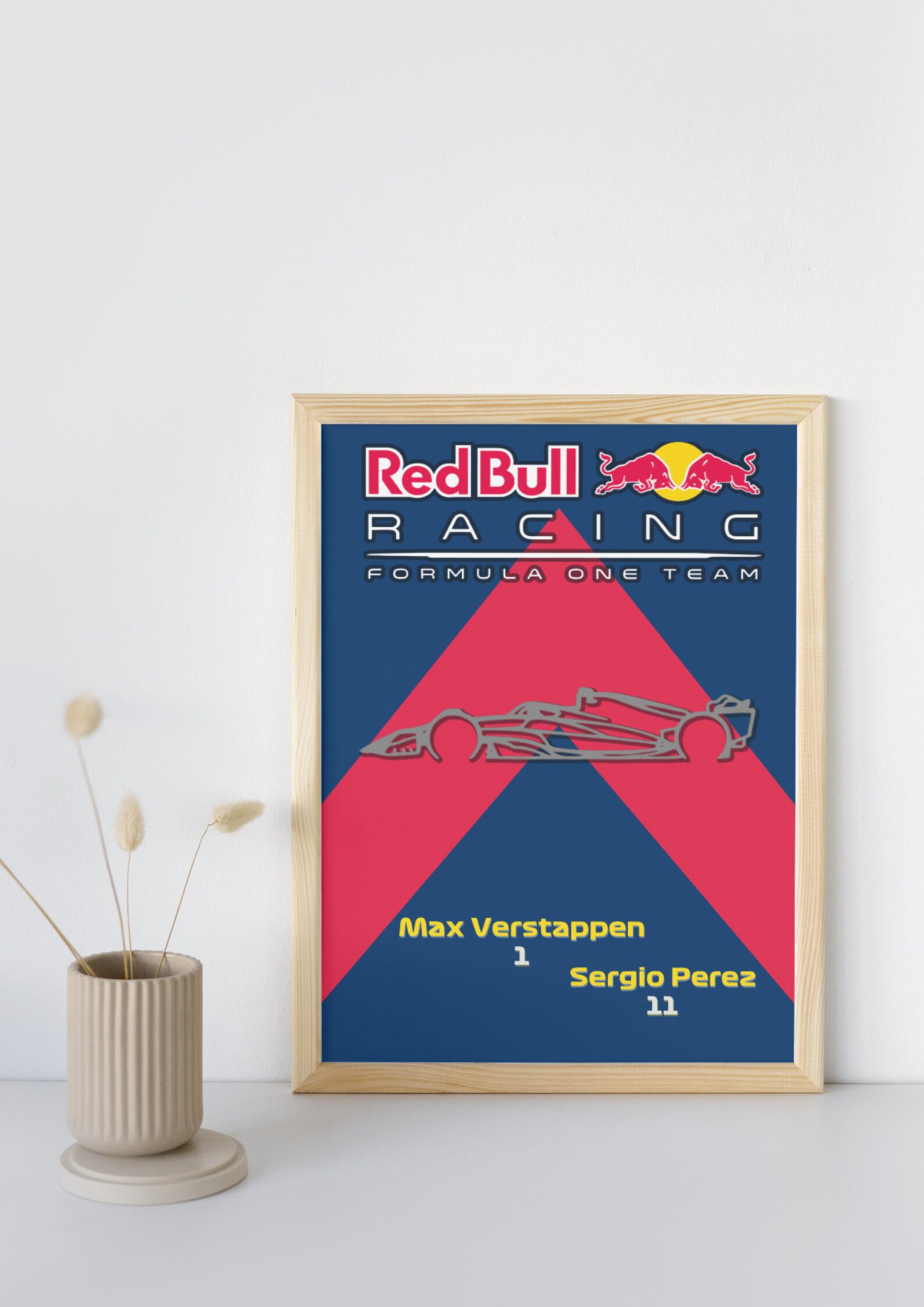 Frame F1 3D Stable Red Bull Racing F1 Team - Etsy