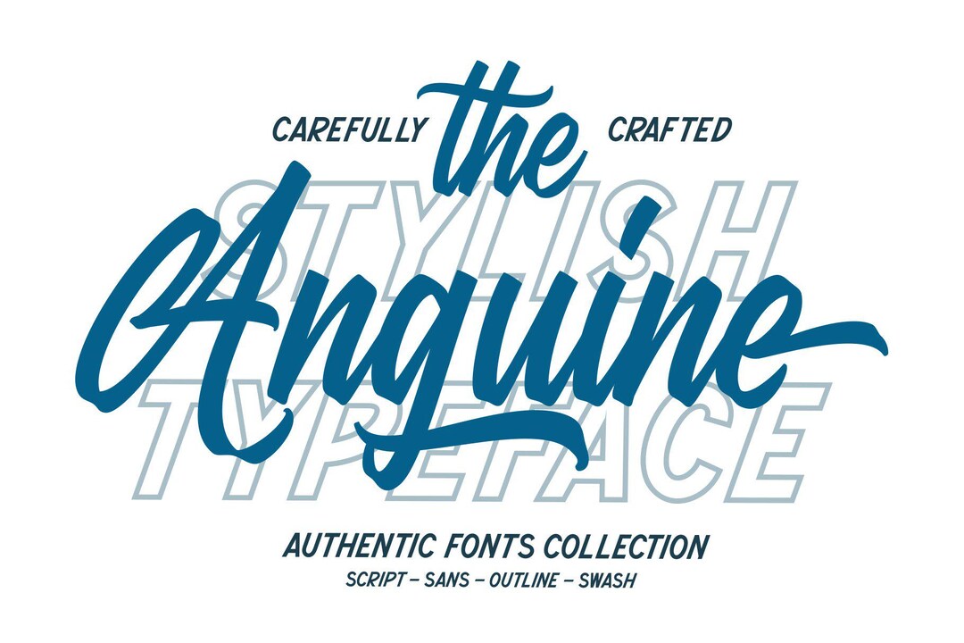 Anguine Handwritten Typeface - Handwritten Script, Modern Cursive Font ...