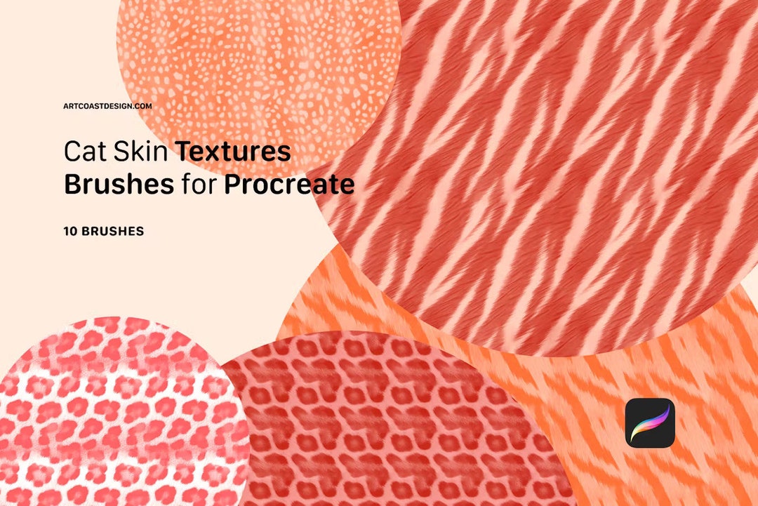 Cat Skin Procreate Texture Brushes - Etsy