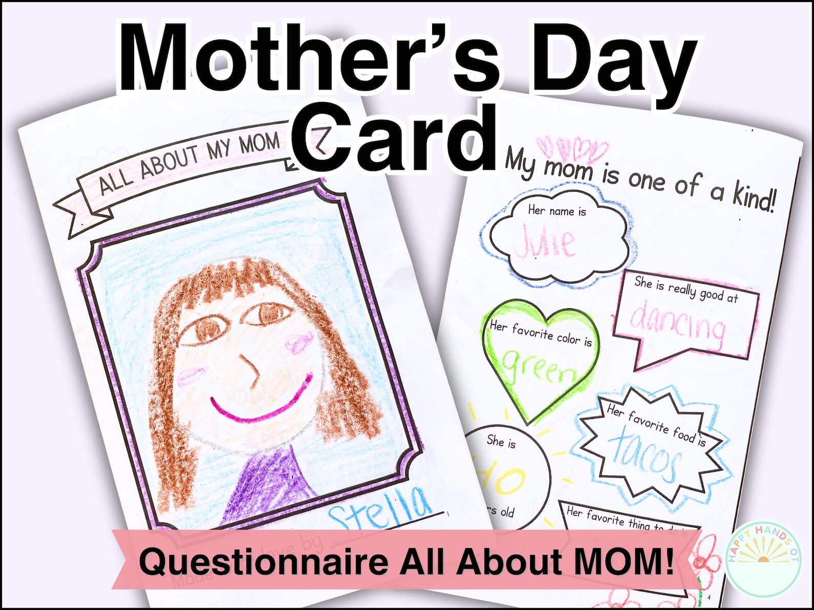 Mothers Day Card From Child Mothers Day Crafts for Preschool Mothers ...
