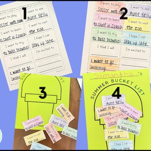 Summer Bucket List Craft Printable Prek Kindergarten Summer Break ...