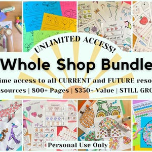 WHOLE SHOP BUNDLE - Simple Homeschool Preschool Fine Motor and ...
