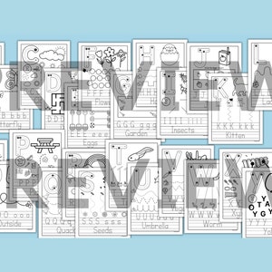 Spring Alphabet Tracing Worksheets for Kids Easter Alphabet Prek ...