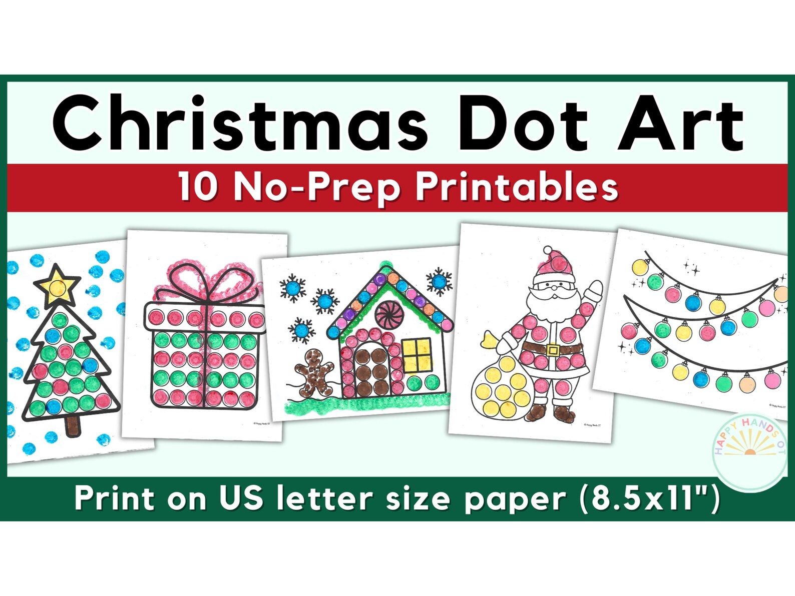 Christmas Dot Marker Toddler Winter Preschool Christmas Printables Pre ...