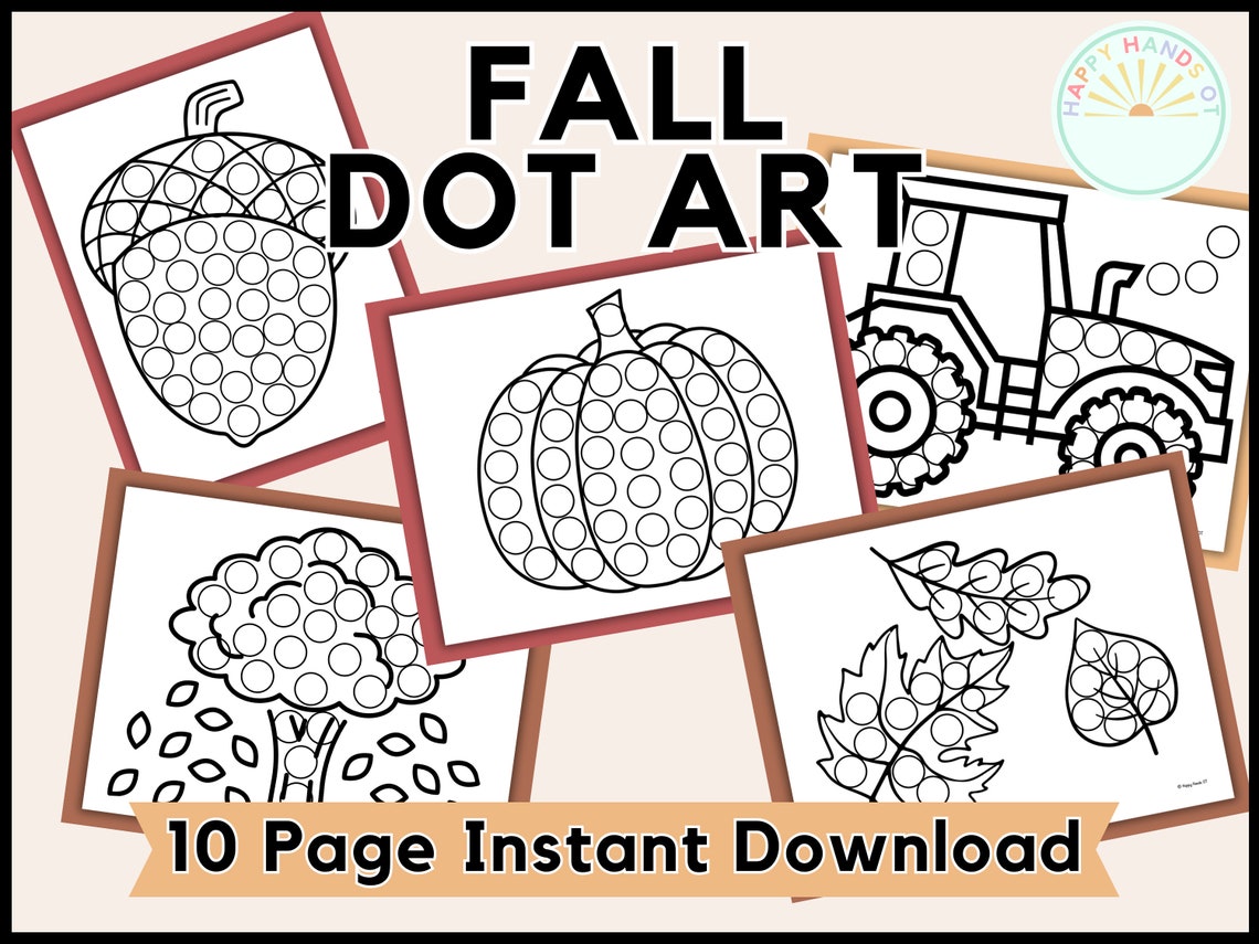 Fall Dot Marker Prek Worksheets Simple Homeschool Morning Worksheets ...