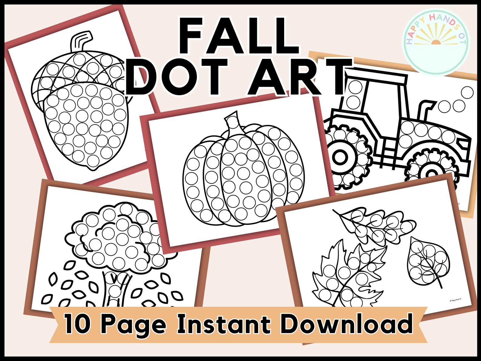Fall Dot Marker Prek Worksheets Simple Homeschool Morning Worksheets ...