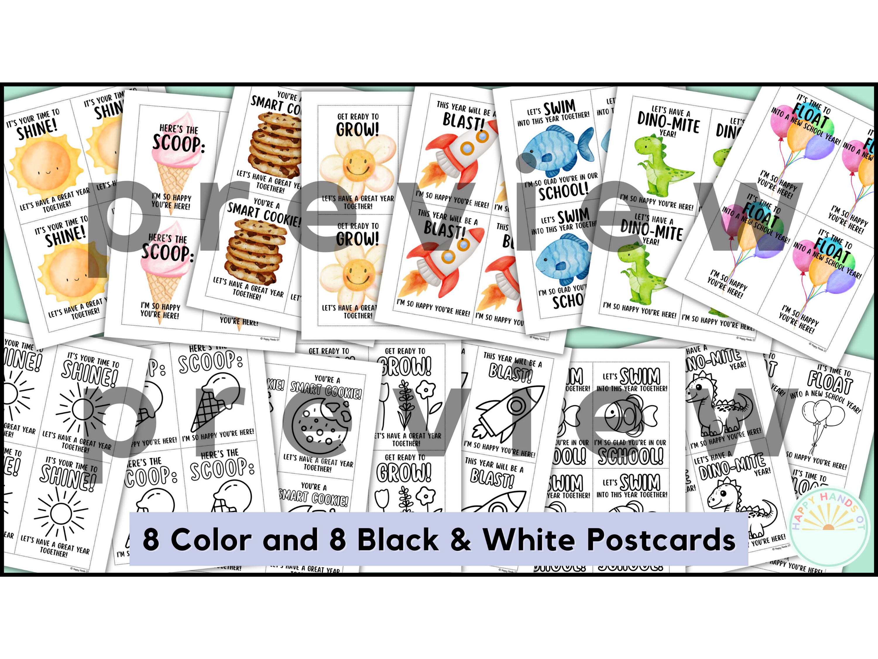 PRINTABLE BUNDLE - Back to School Coloring Dot Marker First Day of ...