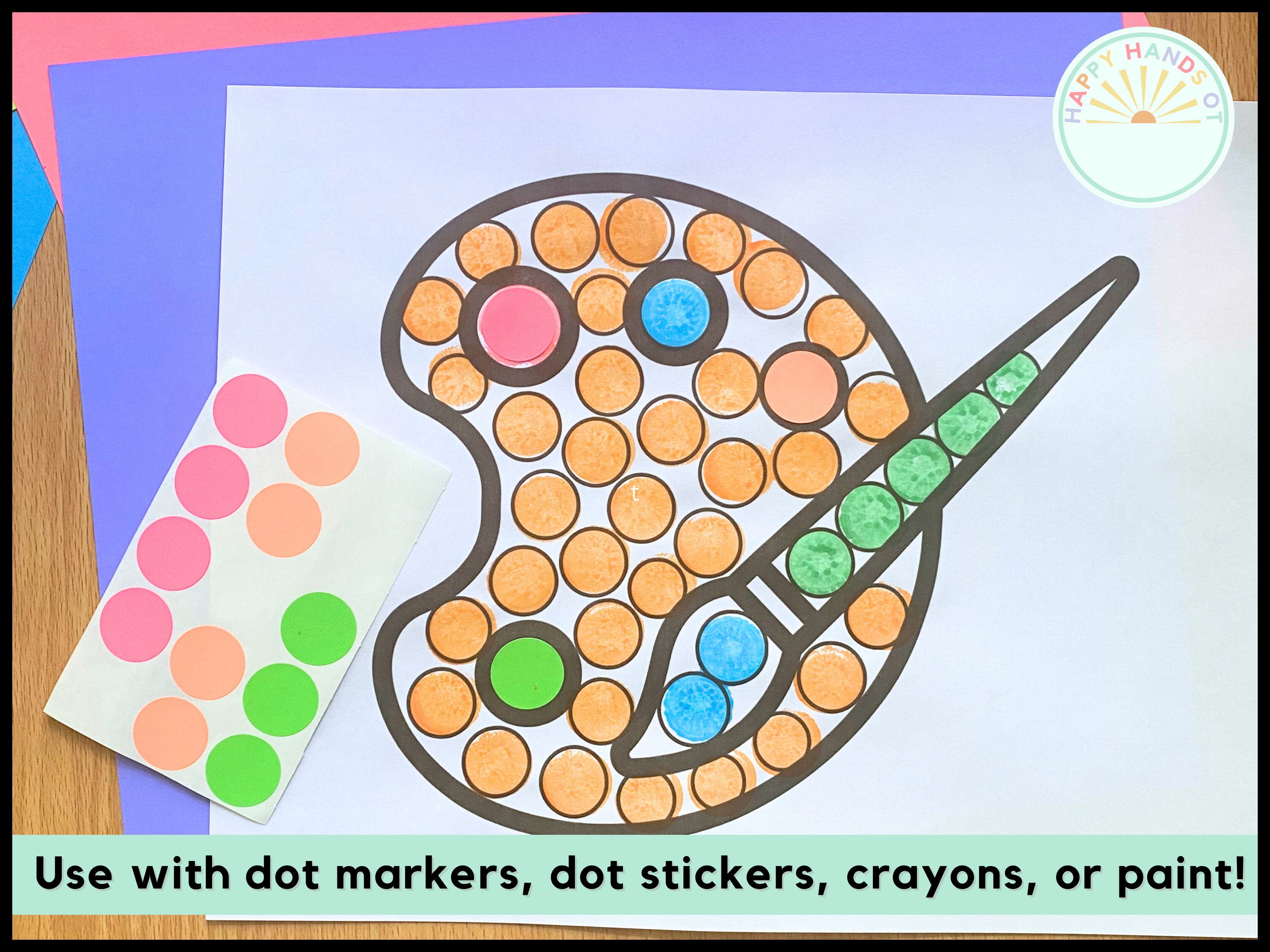 Back to School Coloring Fall Dot Marker First Day of School Coloring ...
