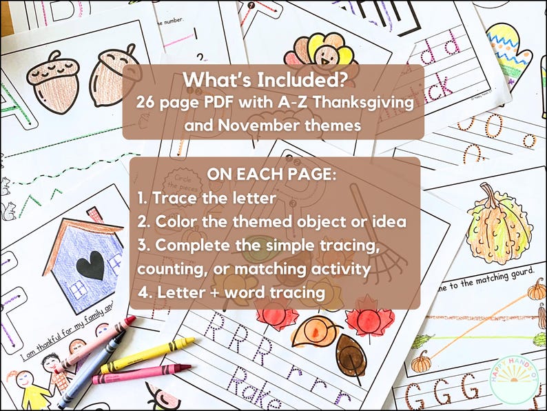 Thanksgiving ABC Tracing Worksheets Letter Tracing Pre K Worksheets ...