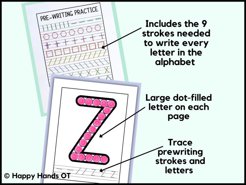 Alphabet Dot Art Preschool Worksheets for Kids ABC Tracing Worksheet ...